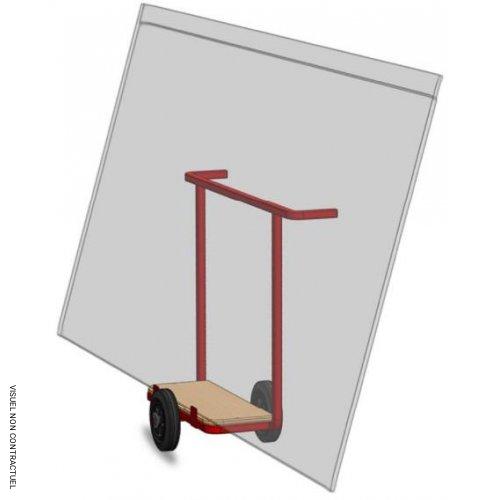 Chariot Porte-plaques 2 Roues eco 450 kg 441242 Taliaplast | Protoumat