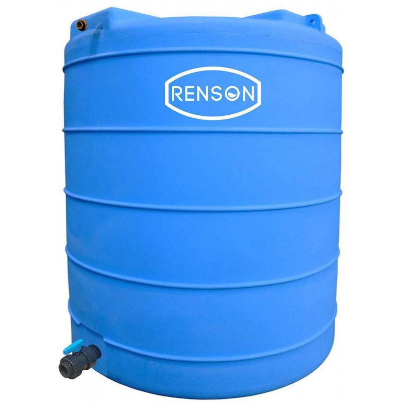 Cuve verticale bleue 10 000 L pré-équipée pour stockage aérien de l'eau ...